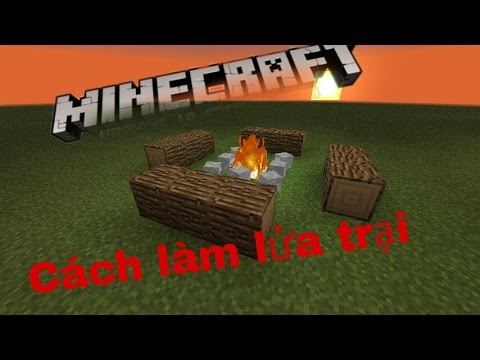 CÁCH LÀM LỬA TRẠI DÙNG ĐỂ TRANG TRÍ TRONG MINECRAFT - YouTube