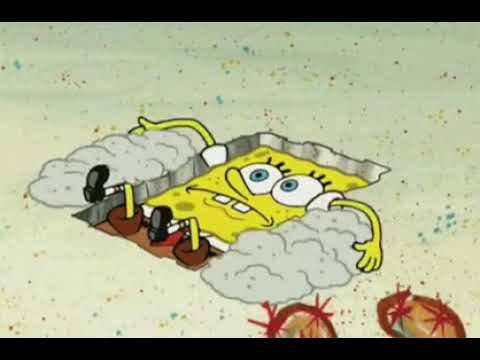 Bob esponja enterrándose gif - YouTube