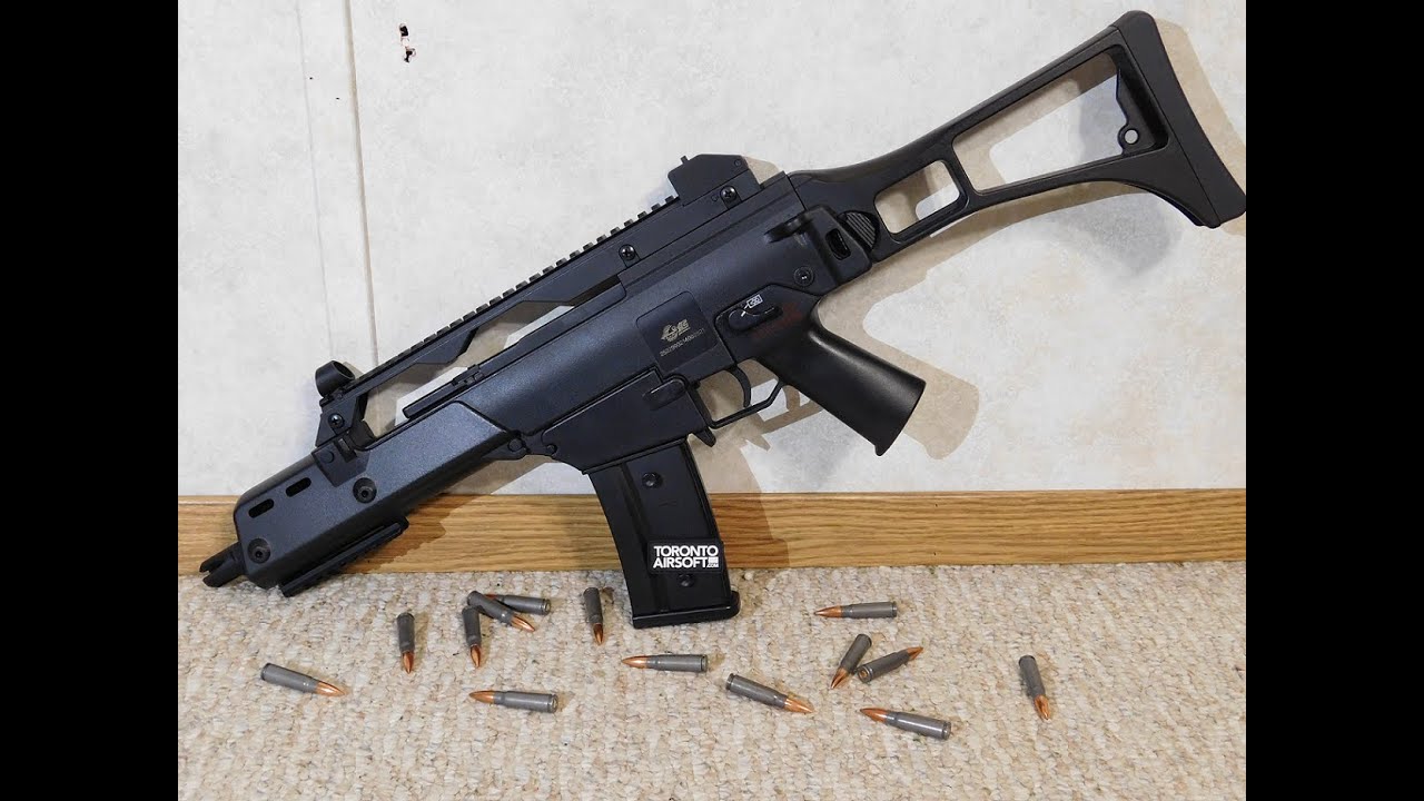 DICE Airsoft: Jing Gong (JG) G36C review - YouTube