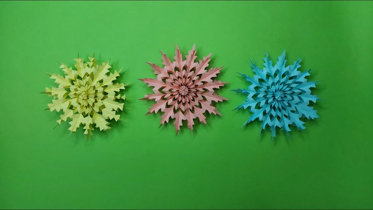 Snowflakes from Sticky Notes ️ - YouTube