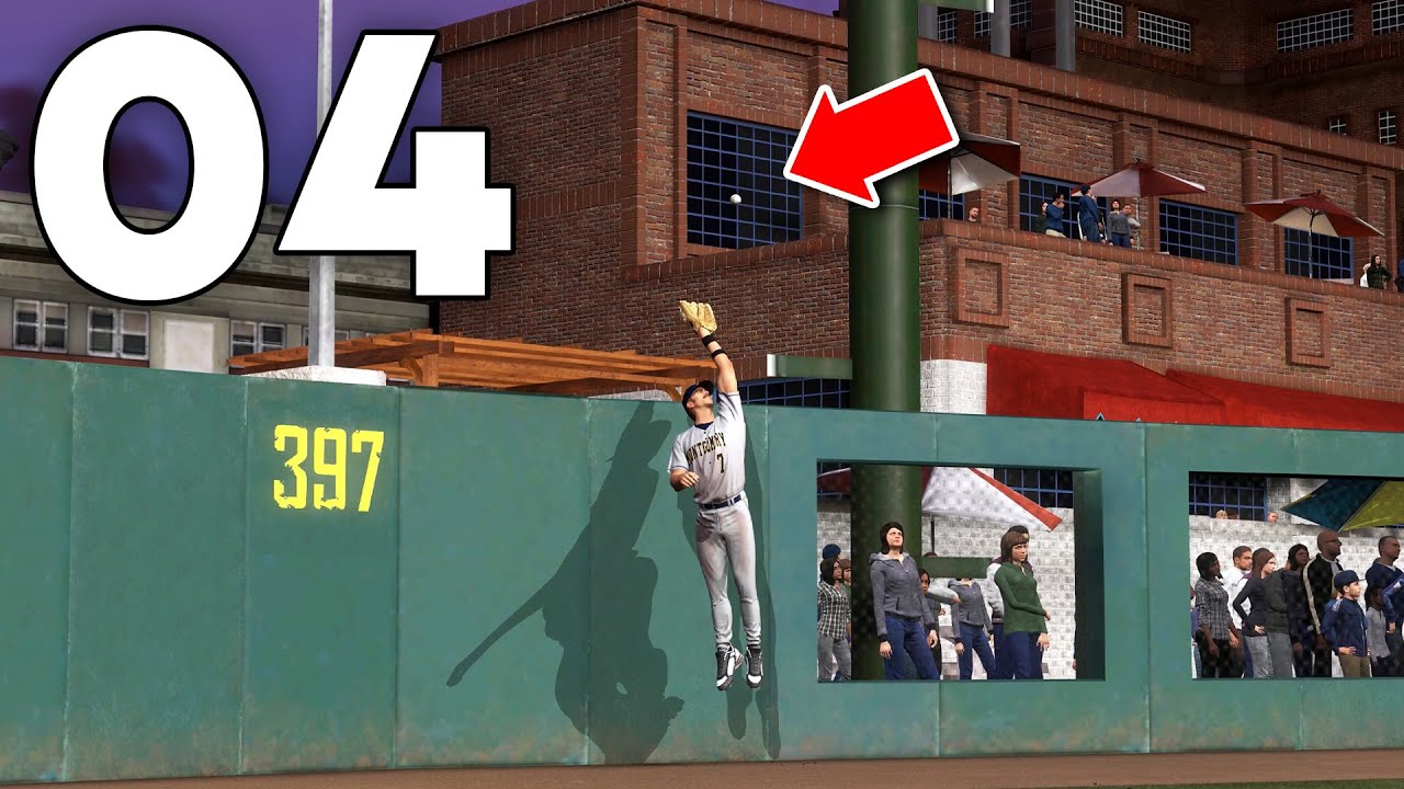 MLB 24 Road to the Show - Part 4 - ROBBED A HOME RUN! - YouTube