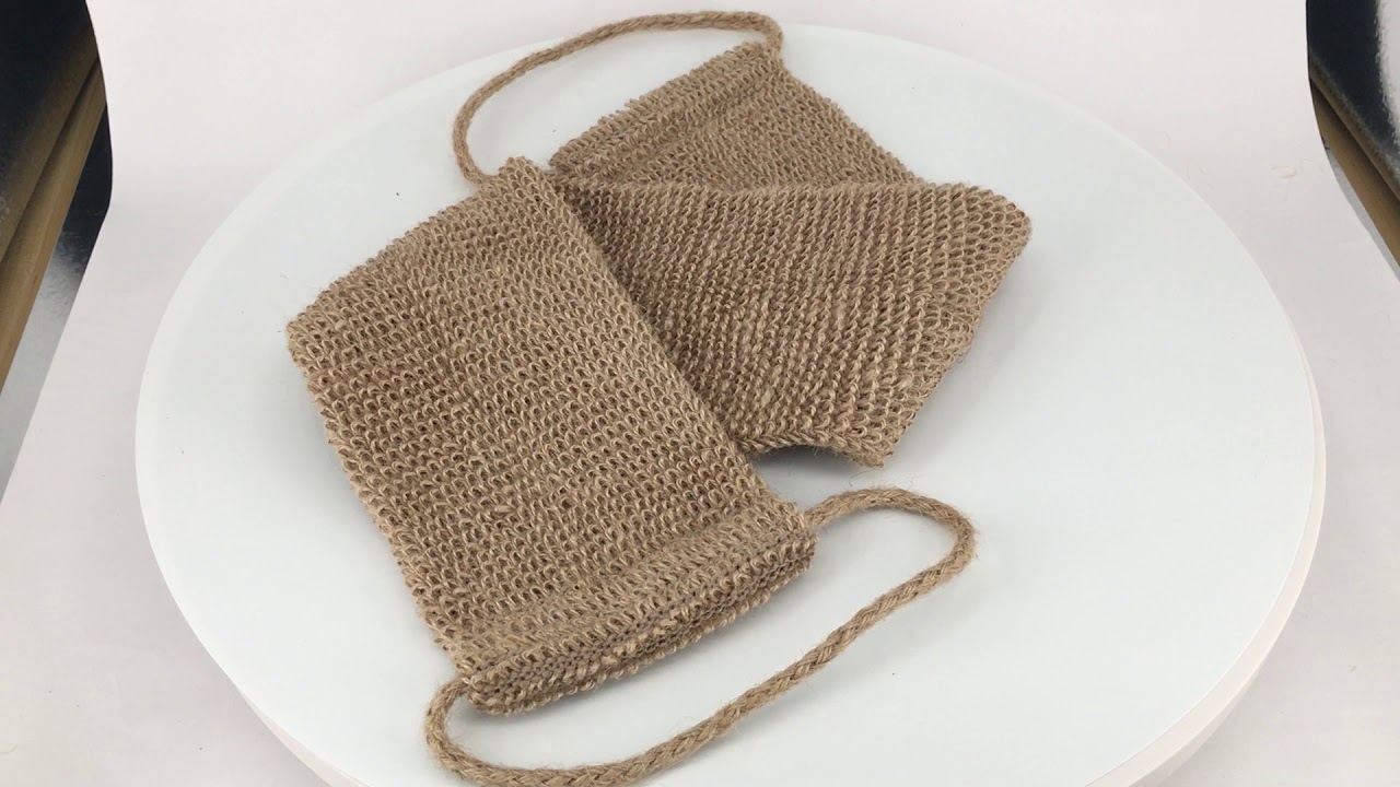 Exfoliating Shower Hemp Back Strap DC-BS001 - YouTube
