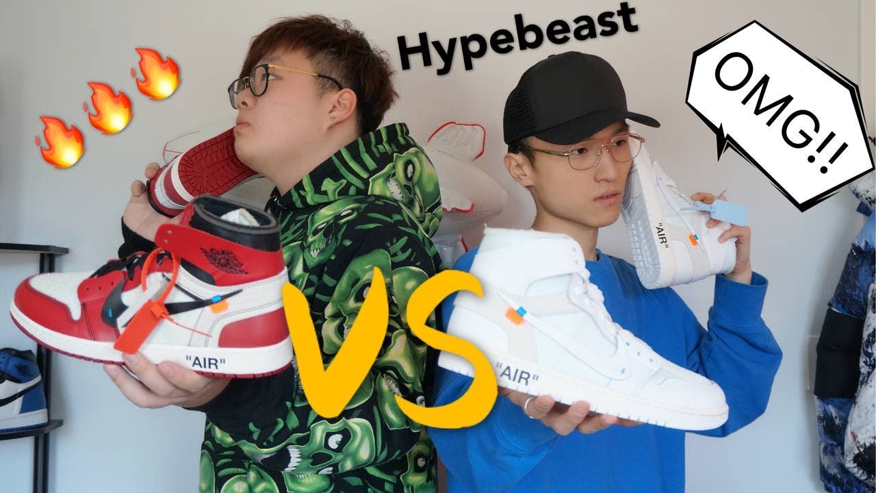 HYPEBEAST Off-White x Air Jordan 1新白色AJ 球鞋开箱 - YouTube
