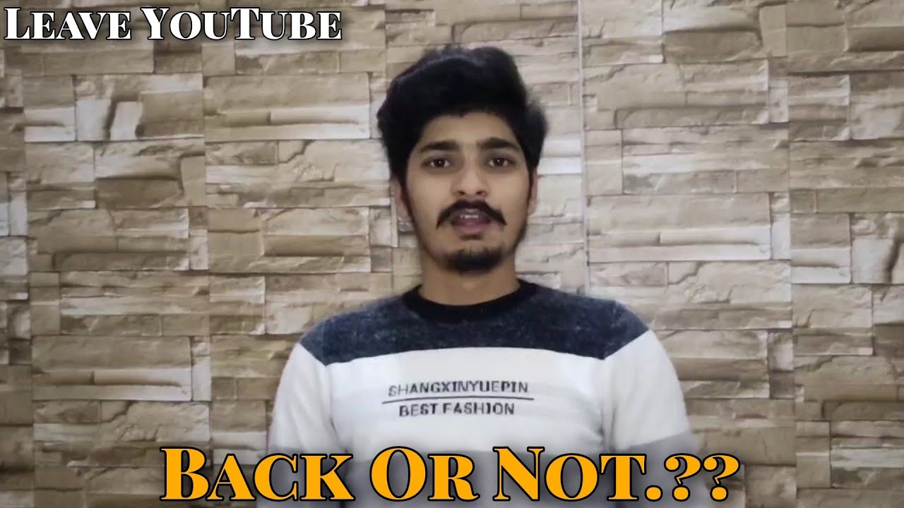 Back To YouTube Or Not.?? | Did i Leave YouTube.😔 - YouTube