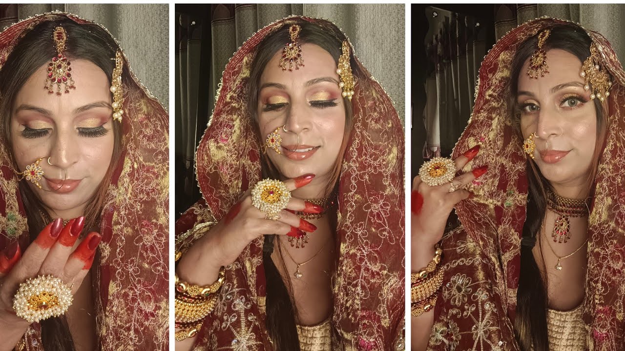 Muslim Nikah(BARAT) Makeup| HEERAMANDI INSPIRED| Easy Tutorial for ...