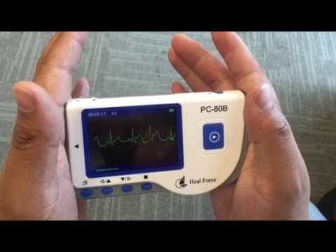 ECG-PC80B Palm measurement - YouTube