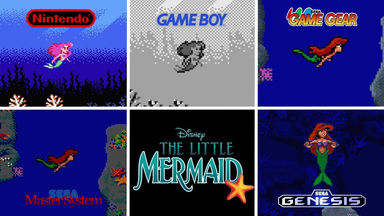 The Little Mermaid [1991] NES vs Game Boy vs Genesis vs GG vs SMS ...