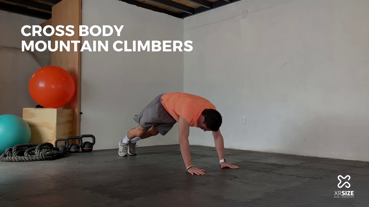 CROSS BODY MOUNTAIN CLIMBERS - YouTube