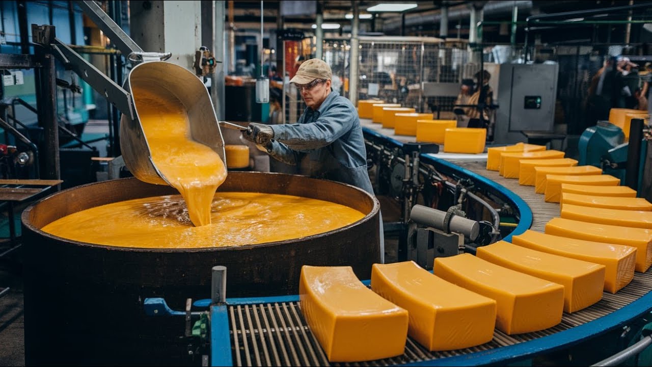 How is Legendary Cheddar Made? From Milk to Cheese Perfection! - YouTube