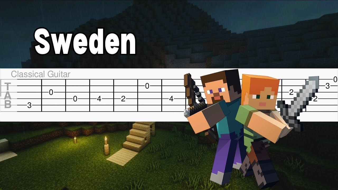 C418 - Minecraft Theme - Sweden | Easy Guitar Tabs Tutorial - YouTube