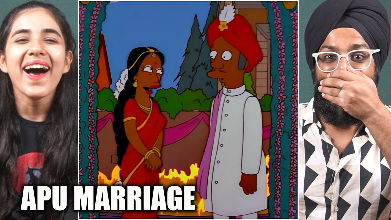 Controversial!! Indians REACT to The Simpsons: APU’s HINDU MARRIAGE ...