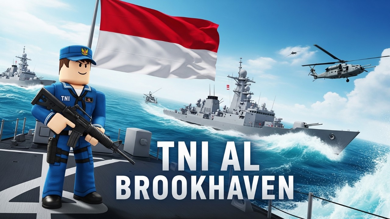 The Indonesian Navy's Exciting Action Guarding Brookhaven Waters ⚓🌊 ...