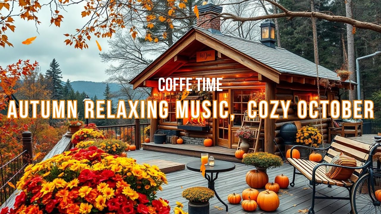 Autumn Music, Cozy Coffee Shop with Smooth Piano Jazz Music - YouTube