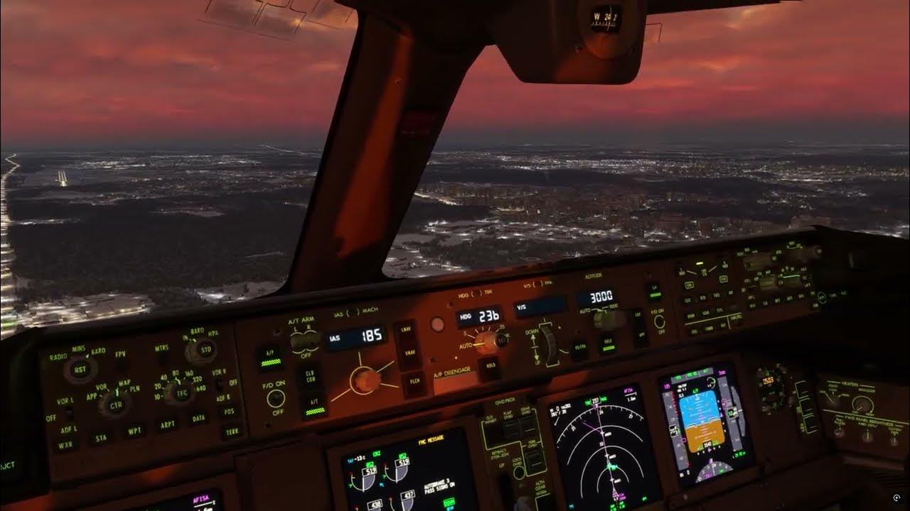 ULTRA REALISM MSFS 2020. RTX 4090.4К.Landing at Vnukovo on runway 24. PMDG 777. - YouTube