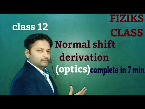 Normal shift || Optics|| class 12 - YouTube