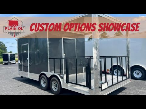 Custom Options Showcase - Enclosed Trailers Built In Georgia - YouTube