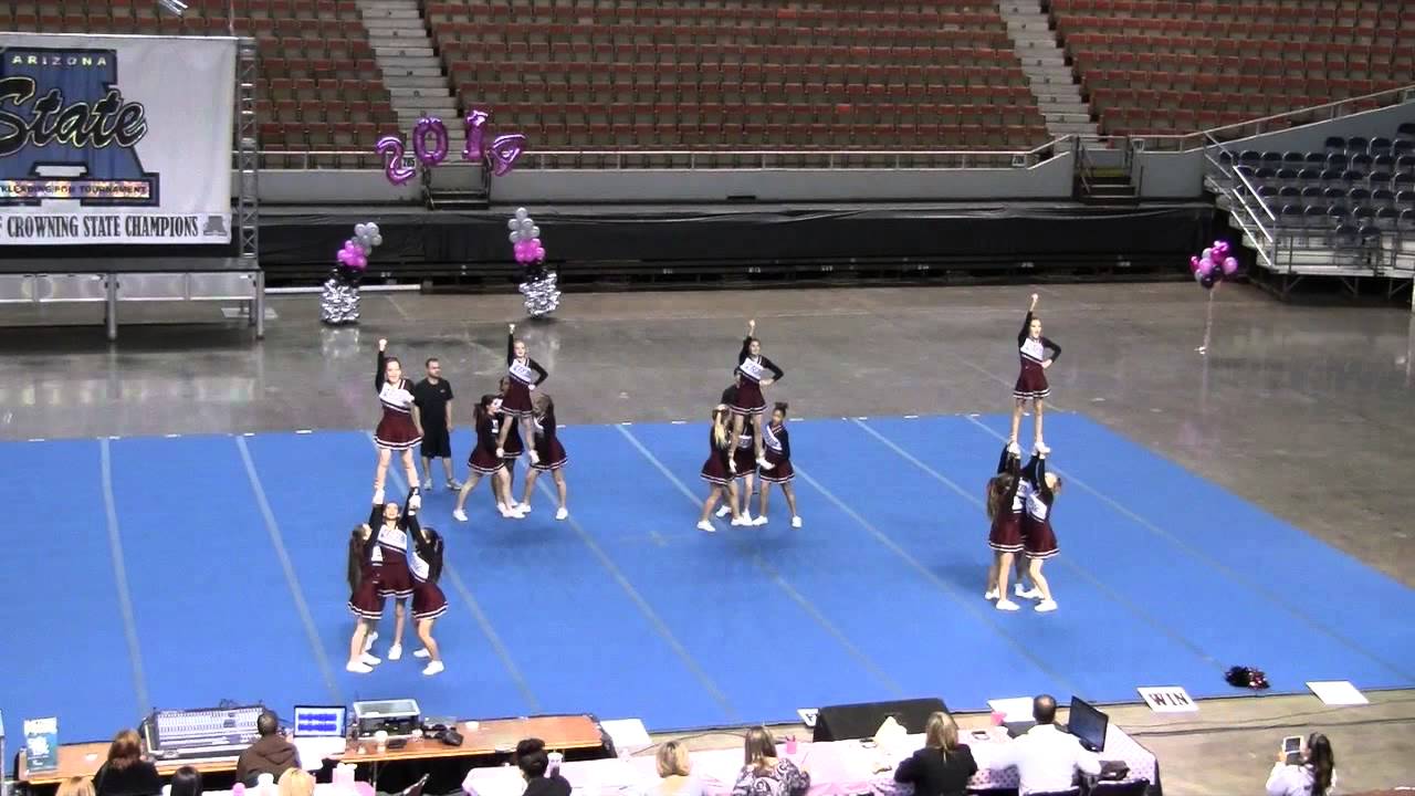 AZ State Cheer 2014 - Hamilton Freshman - YouTube
