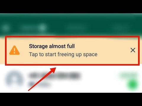 Whatsapp Fix Storage Almost Full Tap To Start Freeing Up Space Problem ...