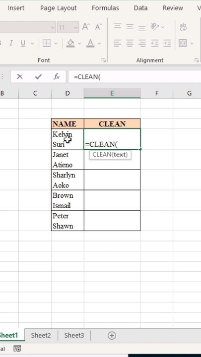 🔥clean Up Data In Excel Exceltips Excelhacks Exceltutorial Onlinelearning Youtube