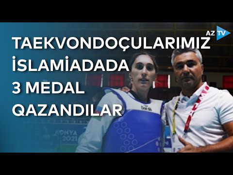 Taekvondoçumuz Fəridə Əzizova iranlı rəqibini məğlub edərək qızıl medal qazandı
