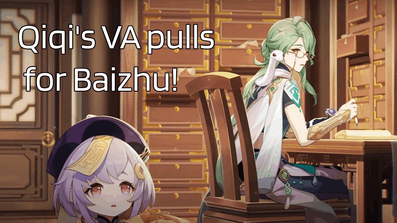 Qiqi's Eng VA pulls for Baizhu! Play Baizhu's story quest with Christie ...