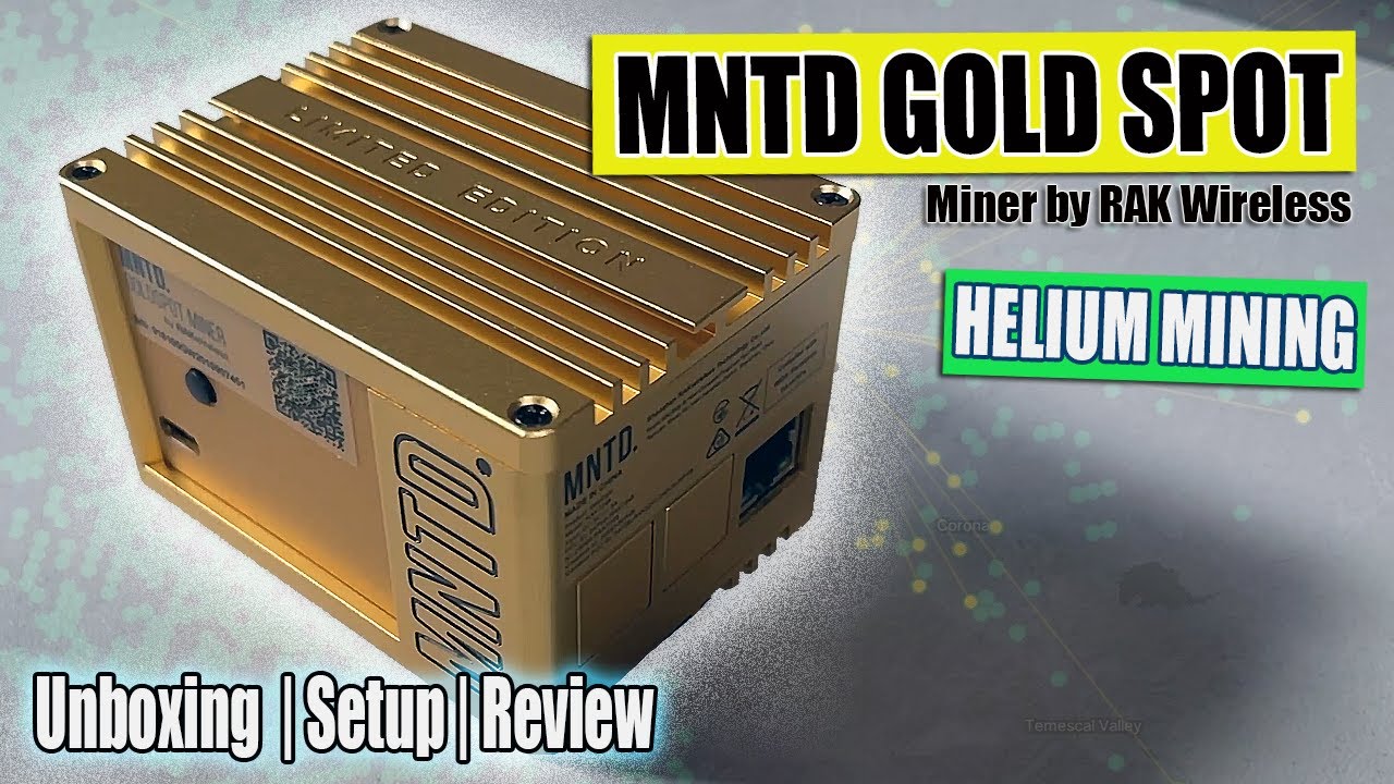 The Best Helium Miner | MNTD Gold Spot from RAK Wireless - YouTube