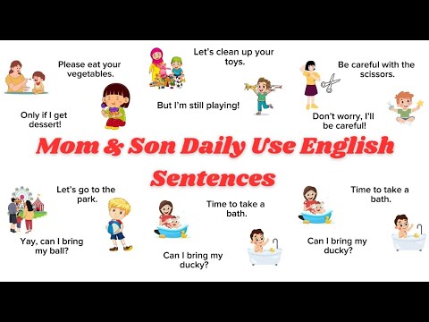 Daily Use Sentences Between Mom And Son | Speak English With Kids ...