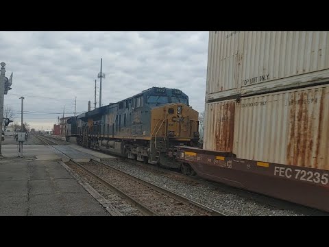 CSX 3191 Leeds Intermodal train - YouTube