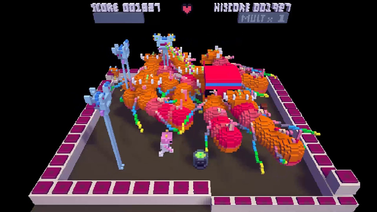 FIGHT THE LAG VOXATRON Fantasy Virtual Console Lexaloffle Games www ...