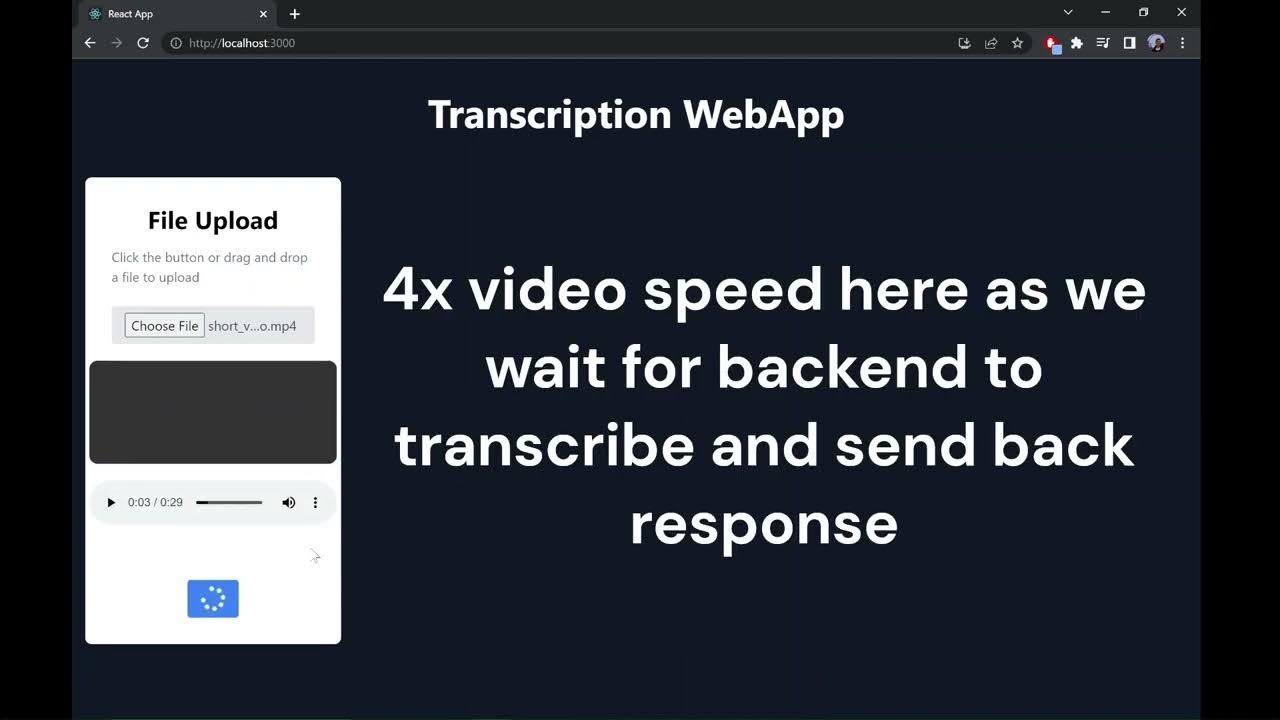 Transcription web application with WhisperX demo - YouTube