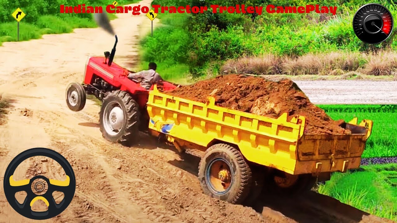 Indian Cargo Tractor Trolley Offroad Simulator - Heavy Duty Tractor ...