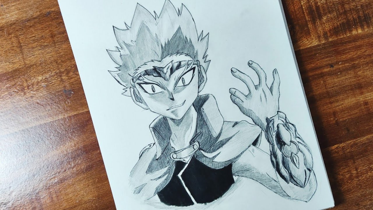 how to draw ryuga Anime drawing|| step by step #anime #ryuga #video ...