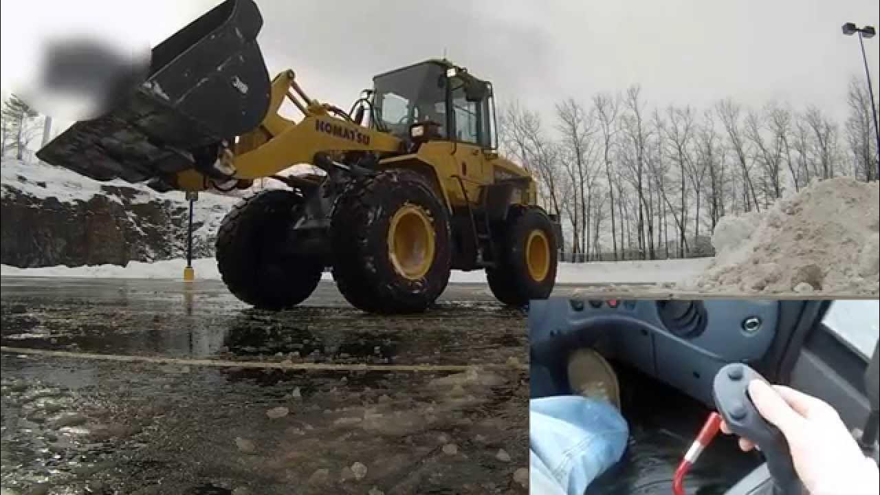 Basic Wheel Loader Controls Run Through - YouTube