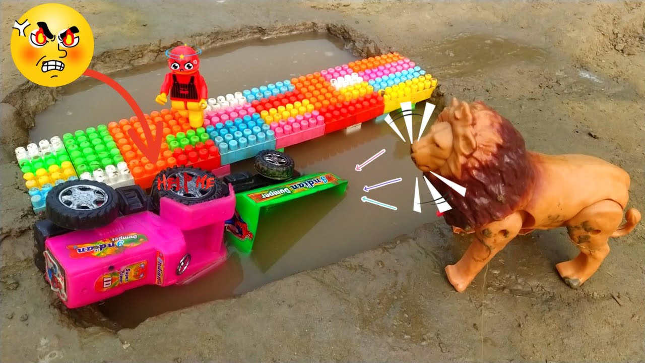 O 👺No बच्चों!Lion ने Tractor को मार🤕डाला||Lion kingdom cartoon video ...