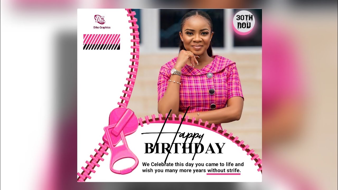 How to Design Birthday Flyer in Pixellab | Flyer Design Tutorial ...