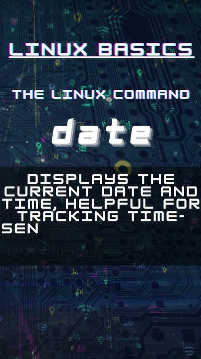 Basic Linux Commands - date - YouTube