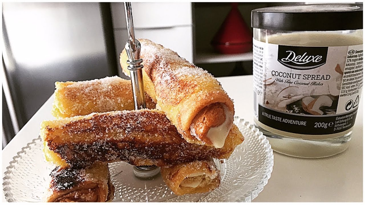 Mini roulé brioché au coconut. - YouTube