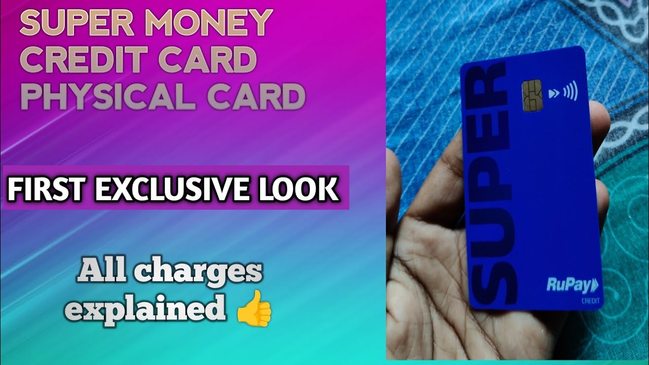 Super money credit card physical card first look||Super money physical ...