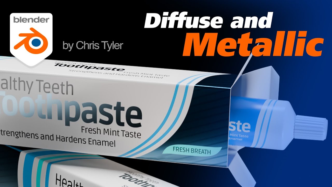 Create metallic toothpaste packaging, Part 3: Layered material setup ...