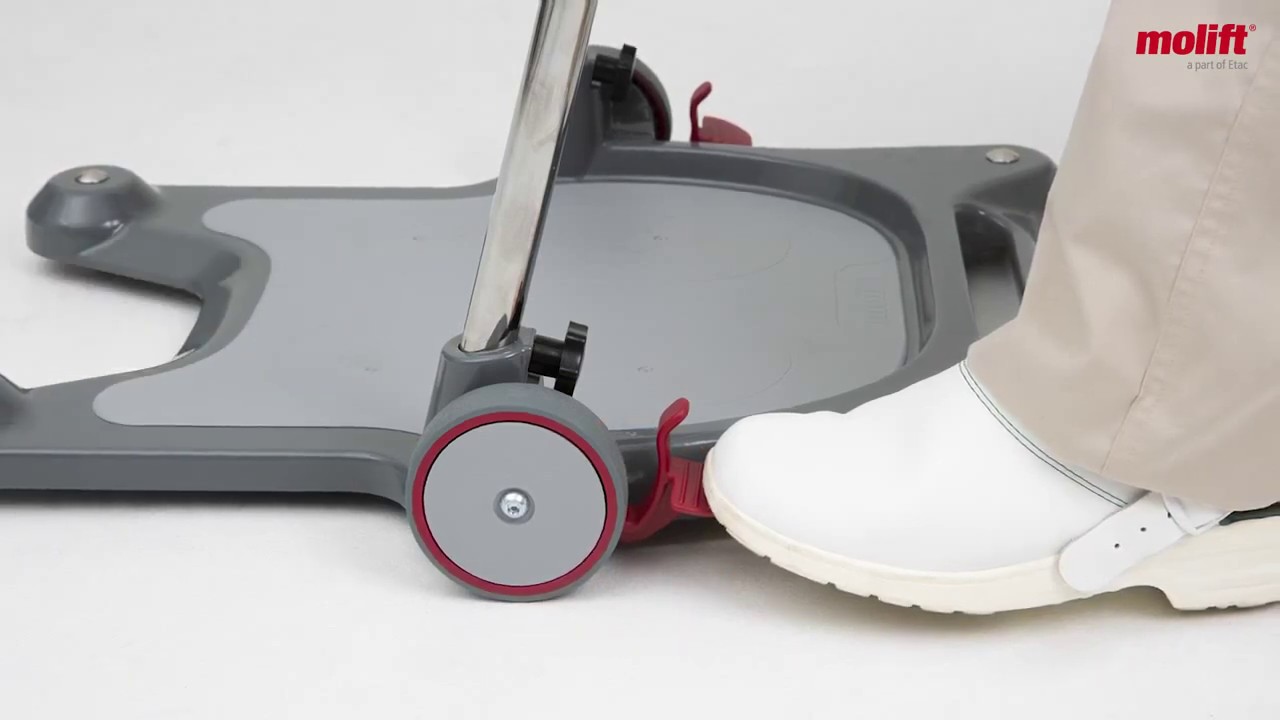 Molift Raiser Pro - Sit to Stand Transfer Platform - YouTube
