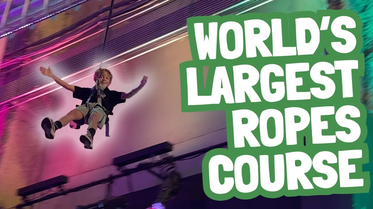 The LARGEST Indoor Ropes Course in the WORLD! | Daily VLOG 008 - YouTube