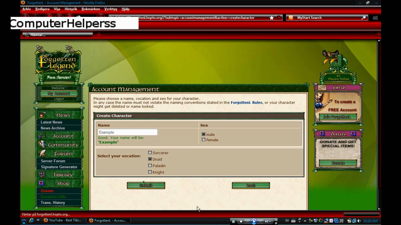 Best tibia OT Server - YouTube