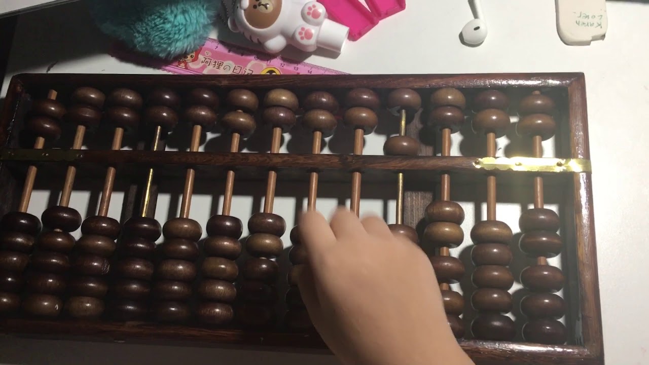 Grace teaching Abacus (Lesson 2) - YouTube