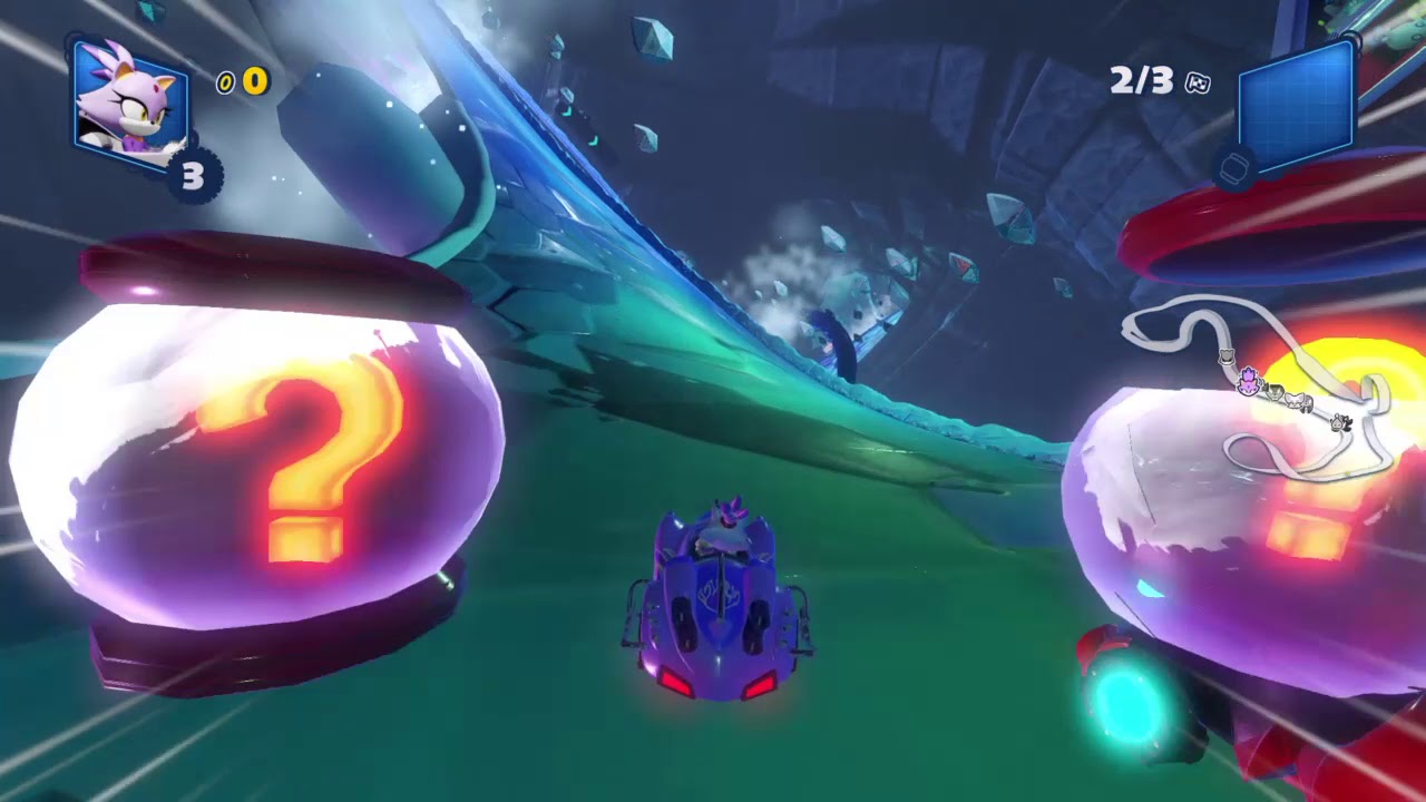 Team Sonic Racing Blaze the cat gameplay 3 - YouTube