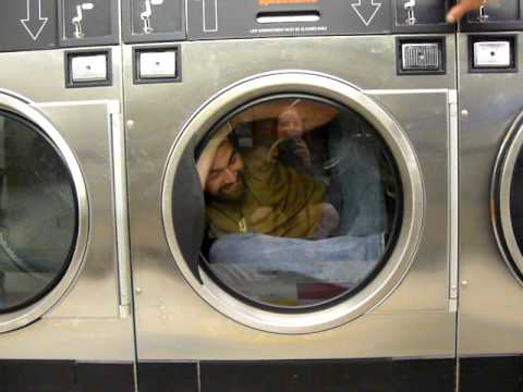 Mike in the dryer ride of fun - YouTube