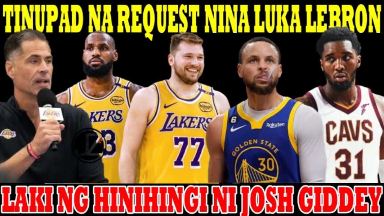 LAKERS "TINUPAD" NA REQUEST nina LUKA LEBRON, MAY LABAN NA! | 2 PLAYER ...
