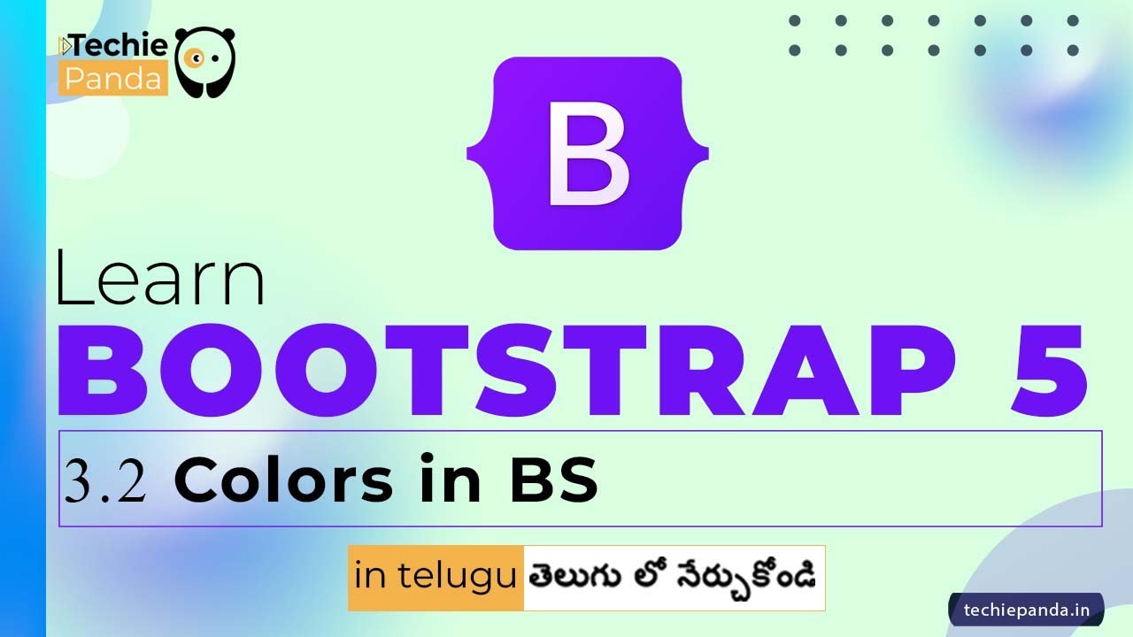 Colors in BOOTSTRAP || Applying colors to the text, back-ground, links ...