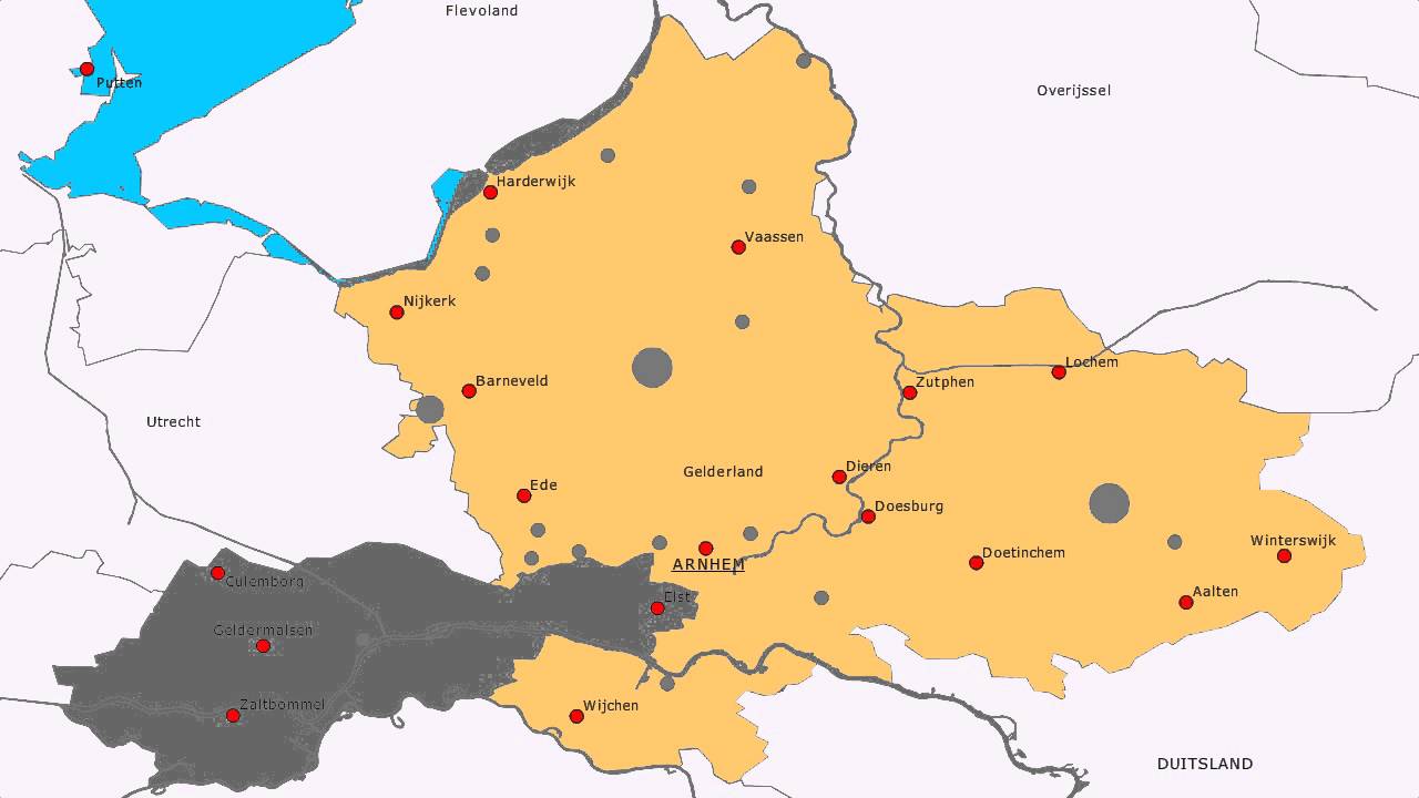 Topografie Provincie Gelderland - YouTube