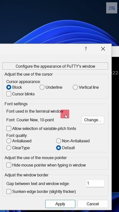 How to (change | increase) (text | font) size PuTTY #shorts #quicktips #putty #ssh #linux # ...