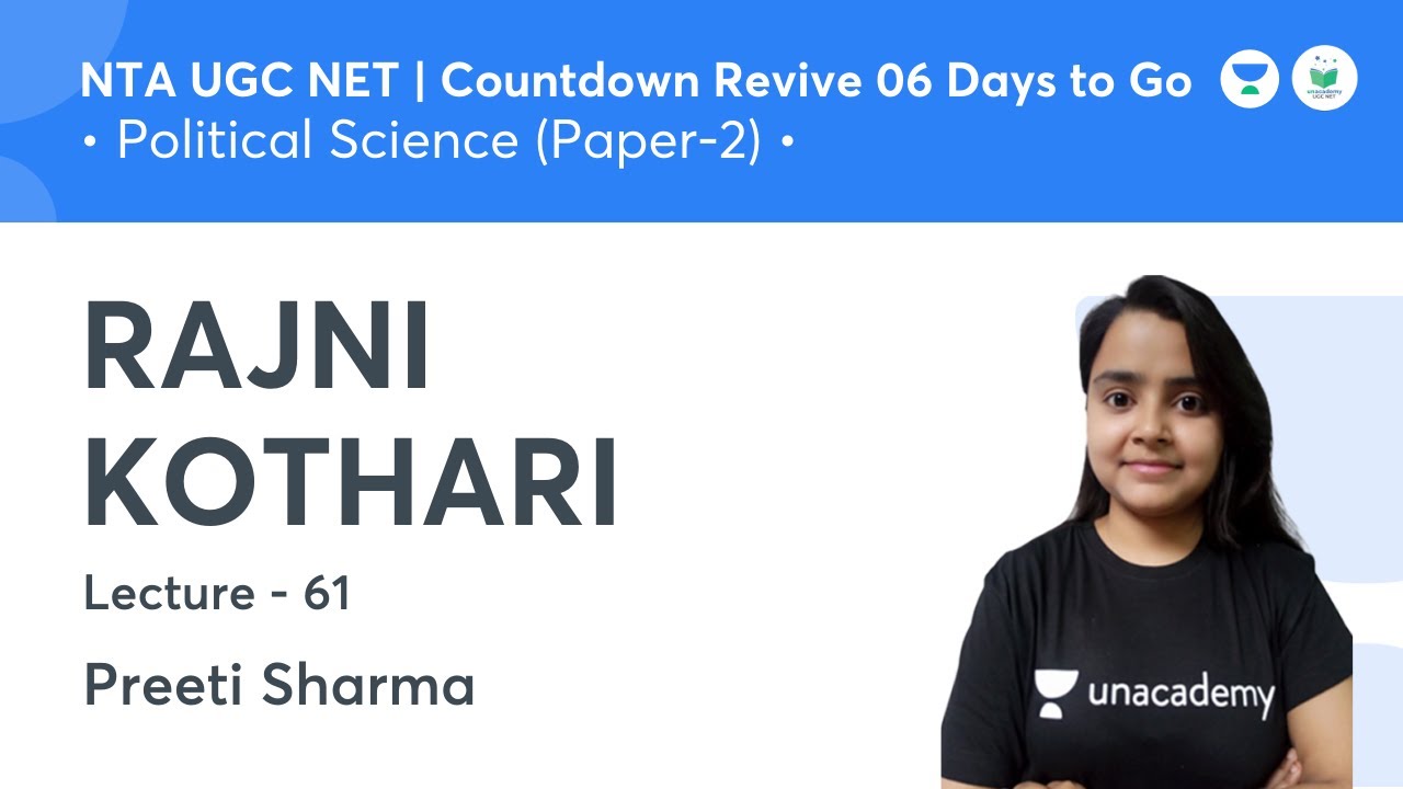 RAJNI KOTHARI | Political Science | NTA UGC NET JRF 2021 | by Preeti ...